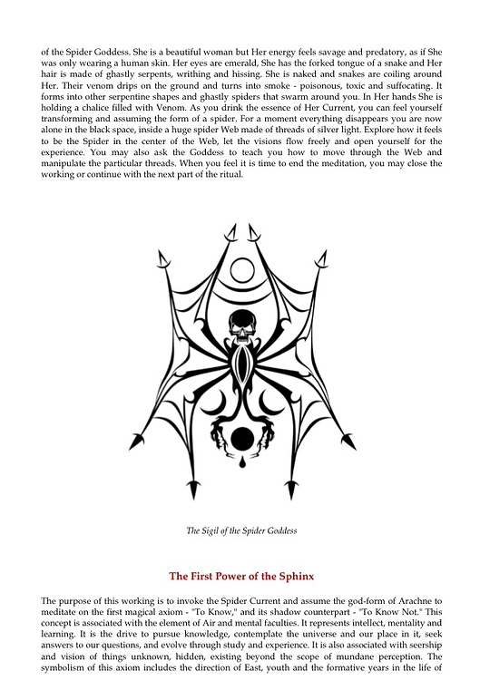 Arachne Sigil - Black Magick & The Left Hand Path - Become A Living God