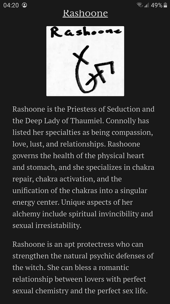 Rashoon- Demoness of Lust, Sacred Seduction - Spirits, Evocation ...
